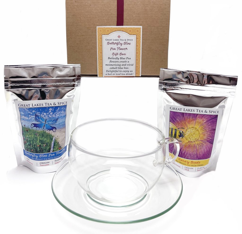 Butterfly Blue Pea Flower Gift Box - Great Lakes Tea and Spice